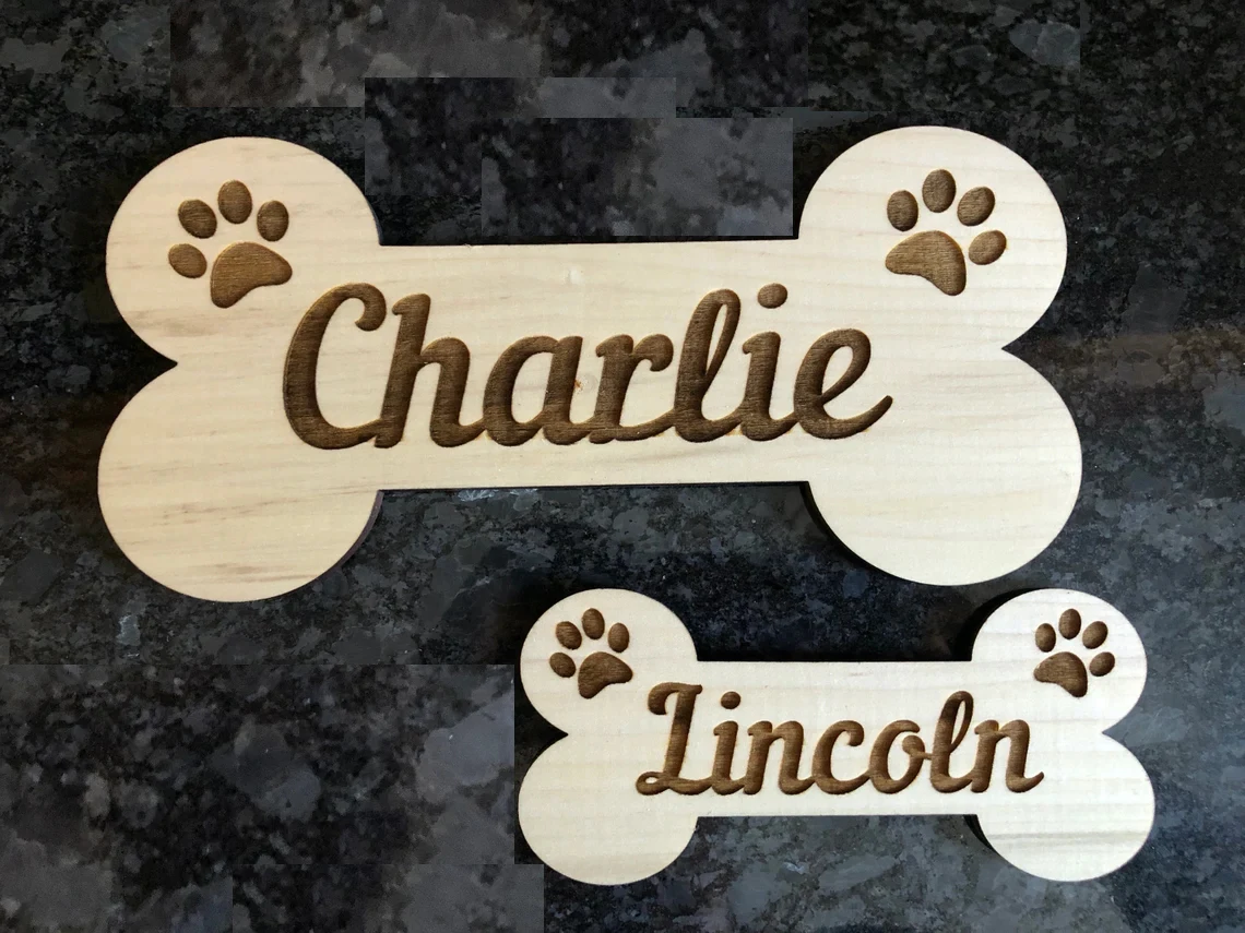 Personalized-Dog-Name-Sign-Wood-Dog-Name-Plate-Dog-Name-Plaque-Costom ...