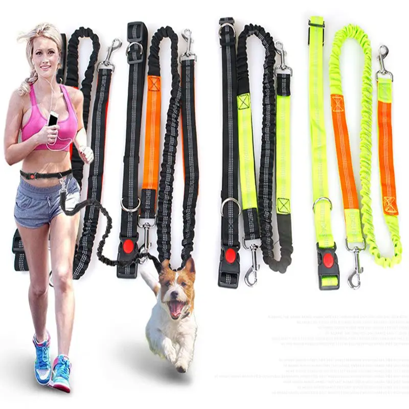 Dog-Leash-Hands-Free-Retractable-Traction-Rope-Pet-Walking-Running ...