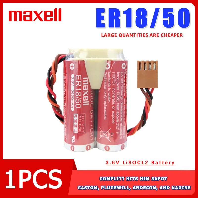 ER18-50-2-3-6V-7300mAh-Lithium-Battery-Pack-Suitable-for-Kawasaki-Robot ...