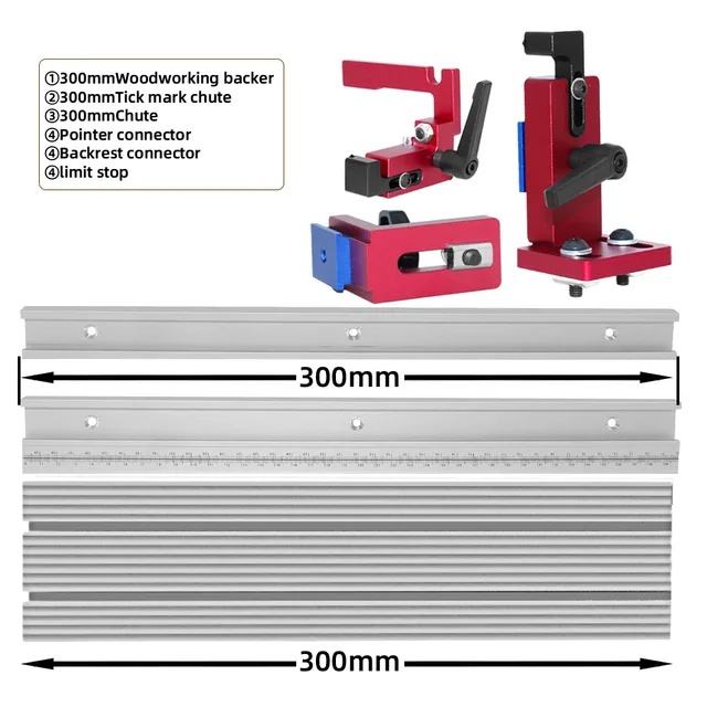 Woodworking Aluminium Profile Fence Kit 75 Type Miter Track Backer W ...