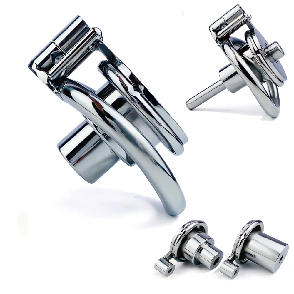 Bdsm Sissy Inverted Chastity Cage Negative Cock Cage Chastity Belt Stainless Steel Cylinder ...