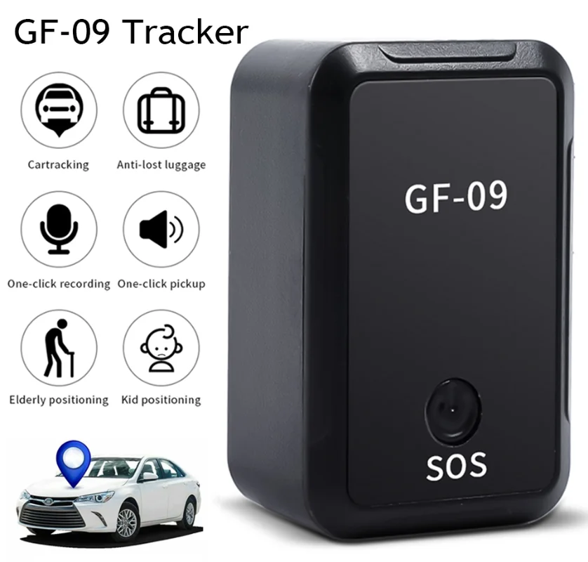 Minirastreador GPS GF 09 para coche, dispositivo antirrobo, localizador ...