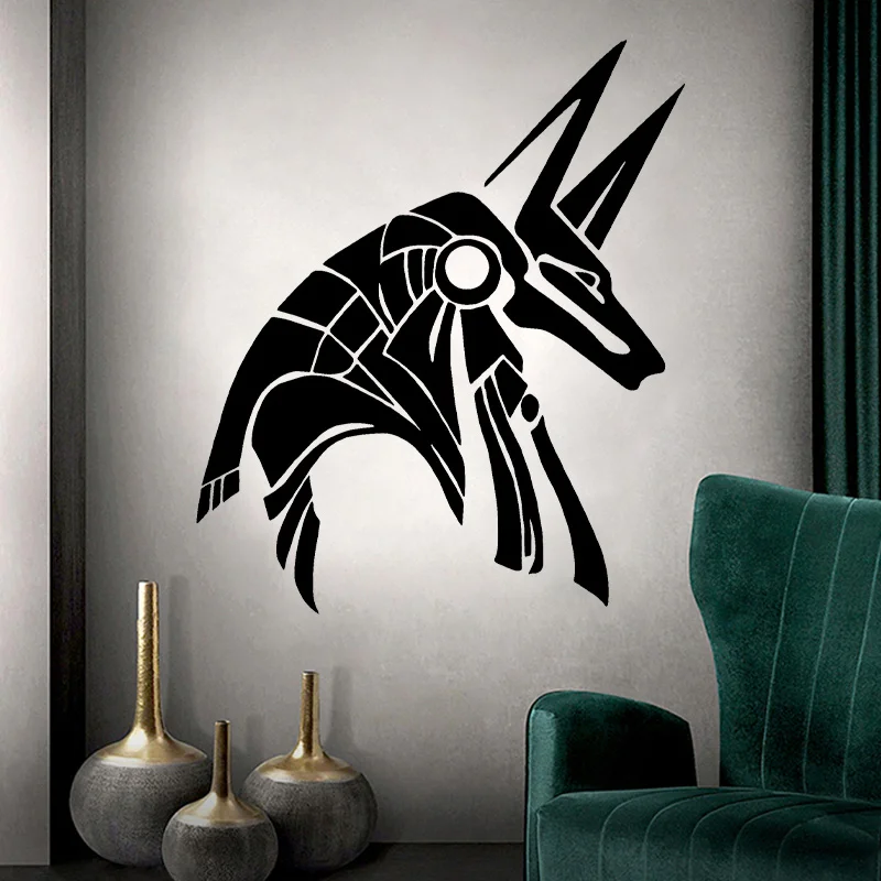 Egyptian God Anubis Vinyl Home Decor Wall Sticker Interior Design ...