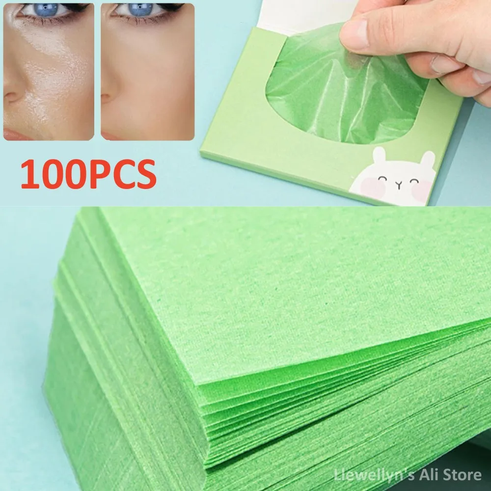 100-folhas-de-rosto-papel-absorvente-de-leo-toalhetes-faciais-papel ...