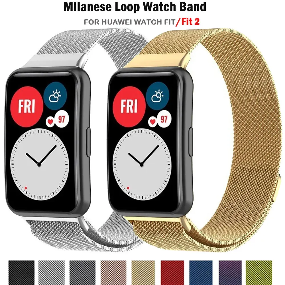 Banda-Milanese-para-Rel-gio-Huawei-Loop-Magn-tico-Inteligente-A-o ...