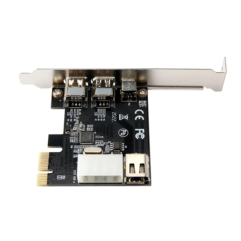 FOVORE PCI-e 1X IEEE 1394A 4-портовый Firewire адаптер | AliExpress