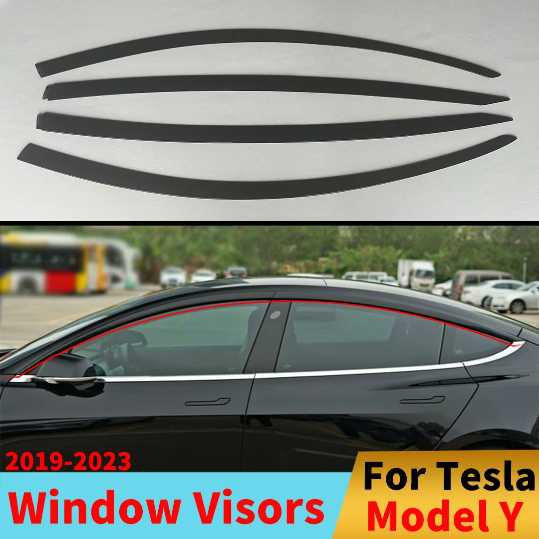 Accessories-Decoration-Trim-New-Style-For-4PCS-Window-Visors-Shade-Wind ...