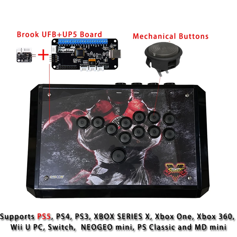 Excellence-HitBox-Fighting-Stick-Controller-Snackbox-Mixbox-Brook-UFB ...