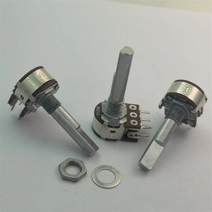 2pcs 148 Type Double Potentiometer B100k/ Handle Length 30mmf / Cc With ...