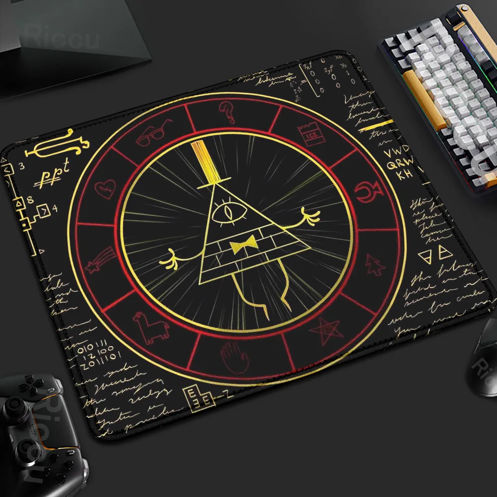 40x45cm-Bill-Cipher-Mousepad-HD-Printing-PC-Gamer-Lock-Edge-Keyboard ...