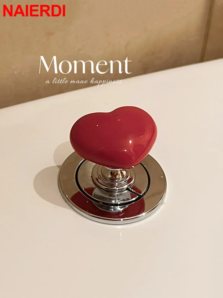 NAIERDI-Ceramic-Heart-Toilet-Press-Pushers-Creative-Colorful-Cabinet ...