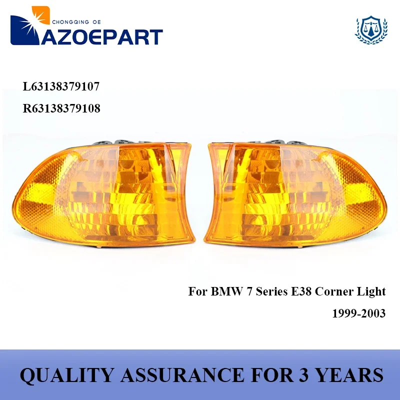 Amber-Turn-Signal-Indicator-Corner-Light-for-BMW-7-Series-E38-725i-730i ...