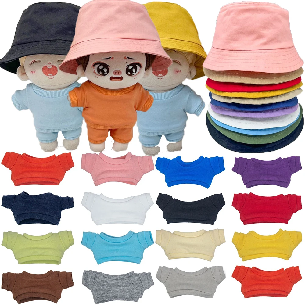 10cm-Doll-Clothes-Cotton-T-shirt-Mini-Clothes-For-Cotton-Stuffed-Dolls ...