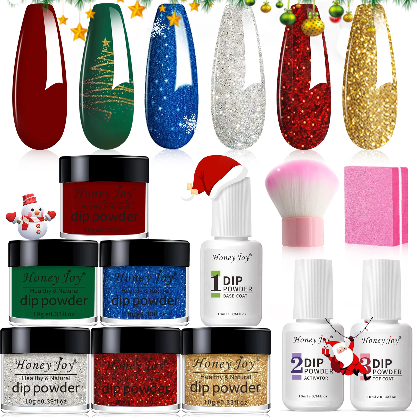 9Pcs-Dip-Powder-Liquid-Set-Flash-Dipping-Powder-Kit-Nail-Dust-for ...