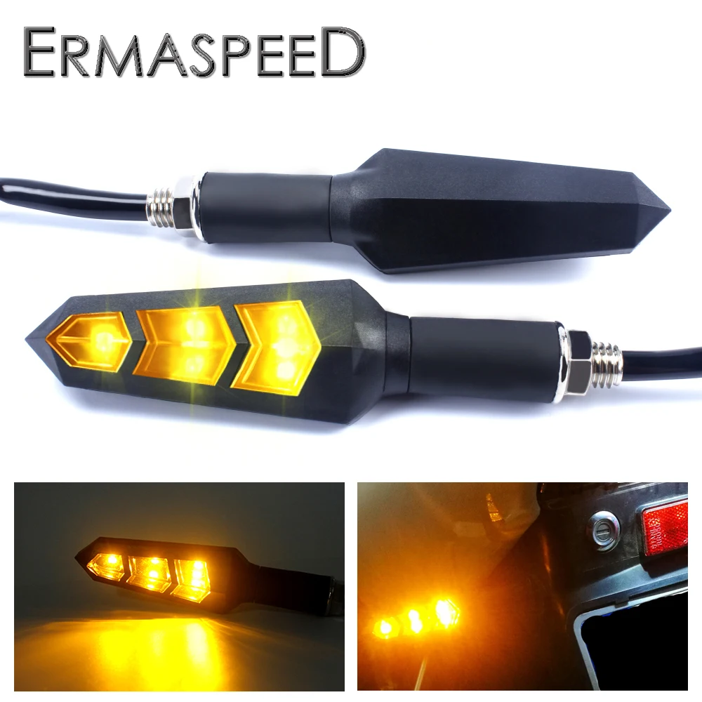 2PCS-Bendable-Motorcycle-LED-Blinkers-Turn-Signal-Lights-Amber-Lamp ...