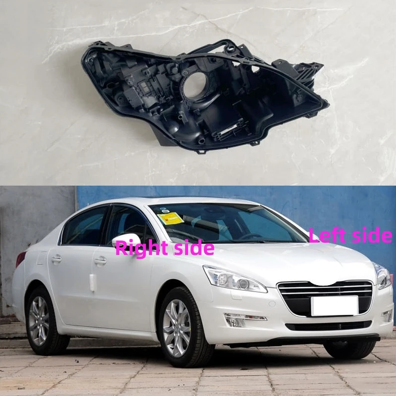 For Peugeot 508 2010 2011 2012 2013 2014 Headlight Base Headlamp House ...