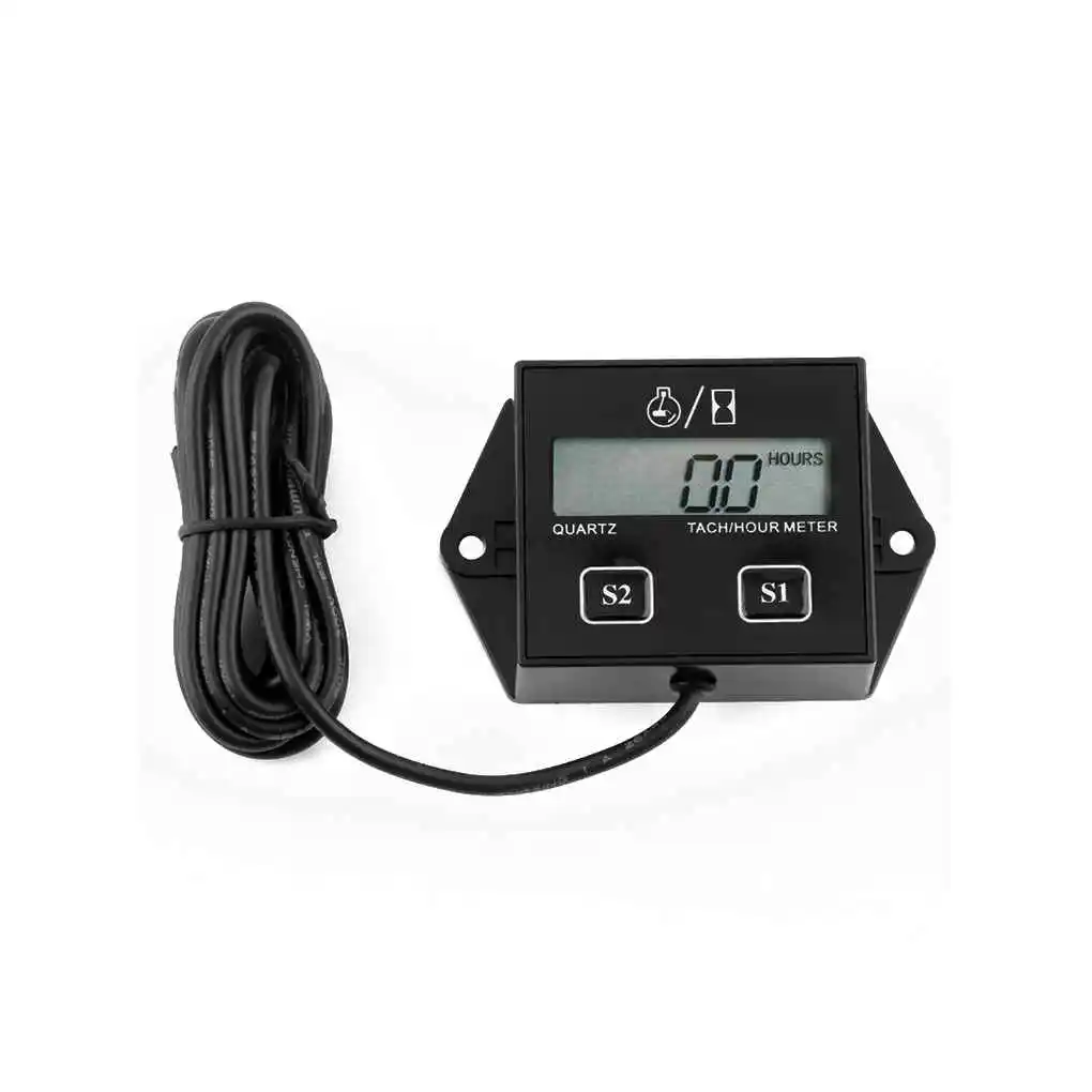 Digital-Engine-Tach-Hour-Meter-Tachometer-Gauge-Inductive-For ...