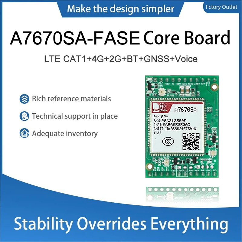 SIMcom-A7670SA-FASE-LTE-Cat1-Module-Development-Board-With-SIM-Card ...