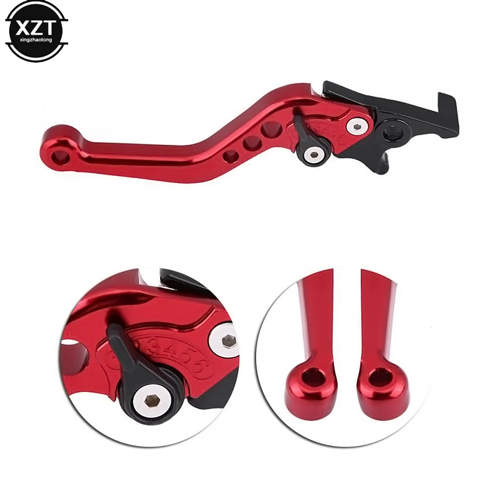 2-Pcs-Universal-CNC-Alloy-Motorcycle-Brake-Handle-Adjustable-Size-Moto ...