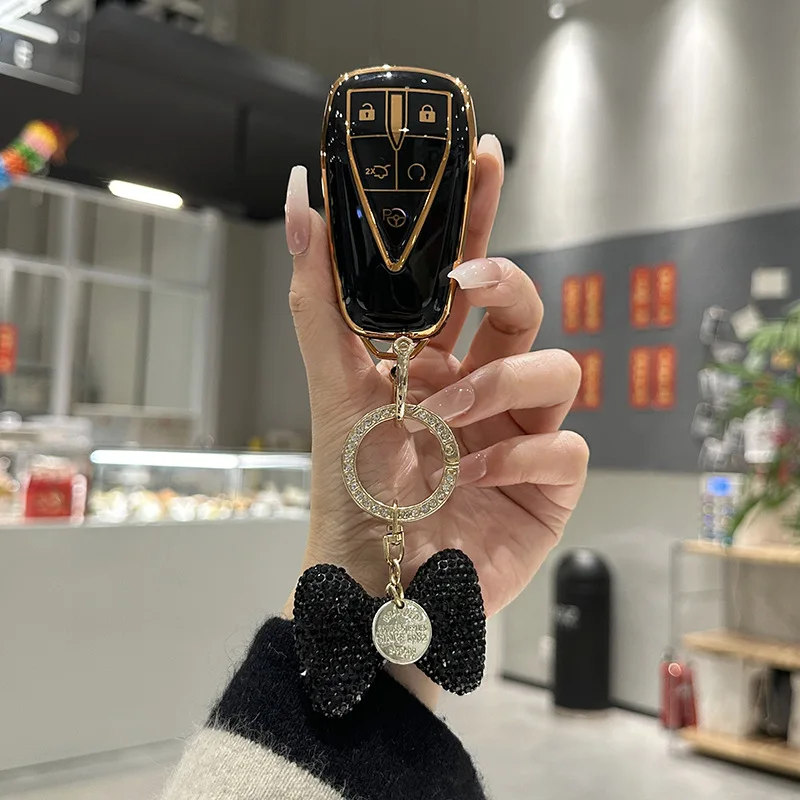 TPU Car Key Case Remote Cover Shell Holder Female For Changan New Eado ...