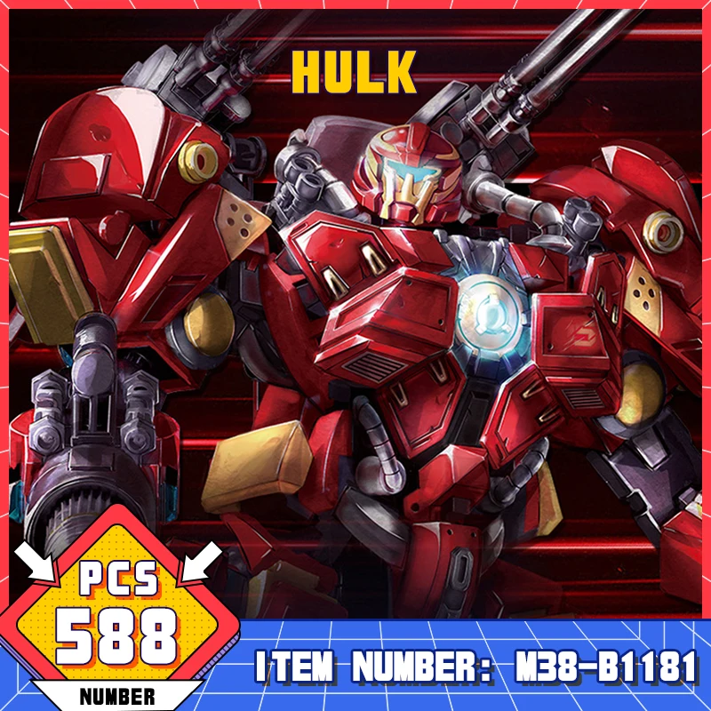M38-B1181-588Pcs-Bricks-Armor-Warrior-Robot-Building-Blocks-Mecha-Hulk-Action-Figure-Model ...
