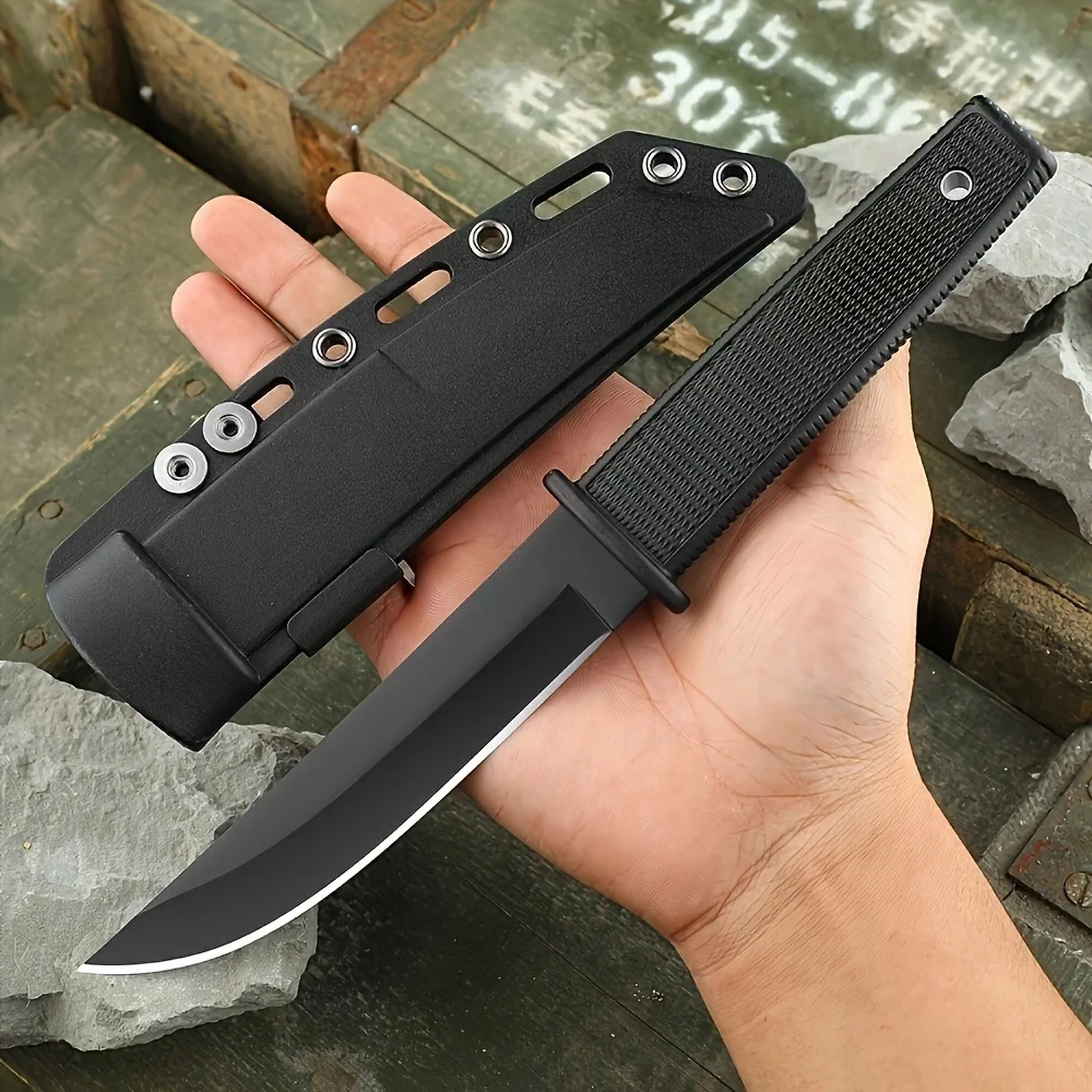 Outdoor-Straight-Knife-Tactical-Knife-Outdoor-Self-Defense-Camping-Portable-Knife-Hunting ...