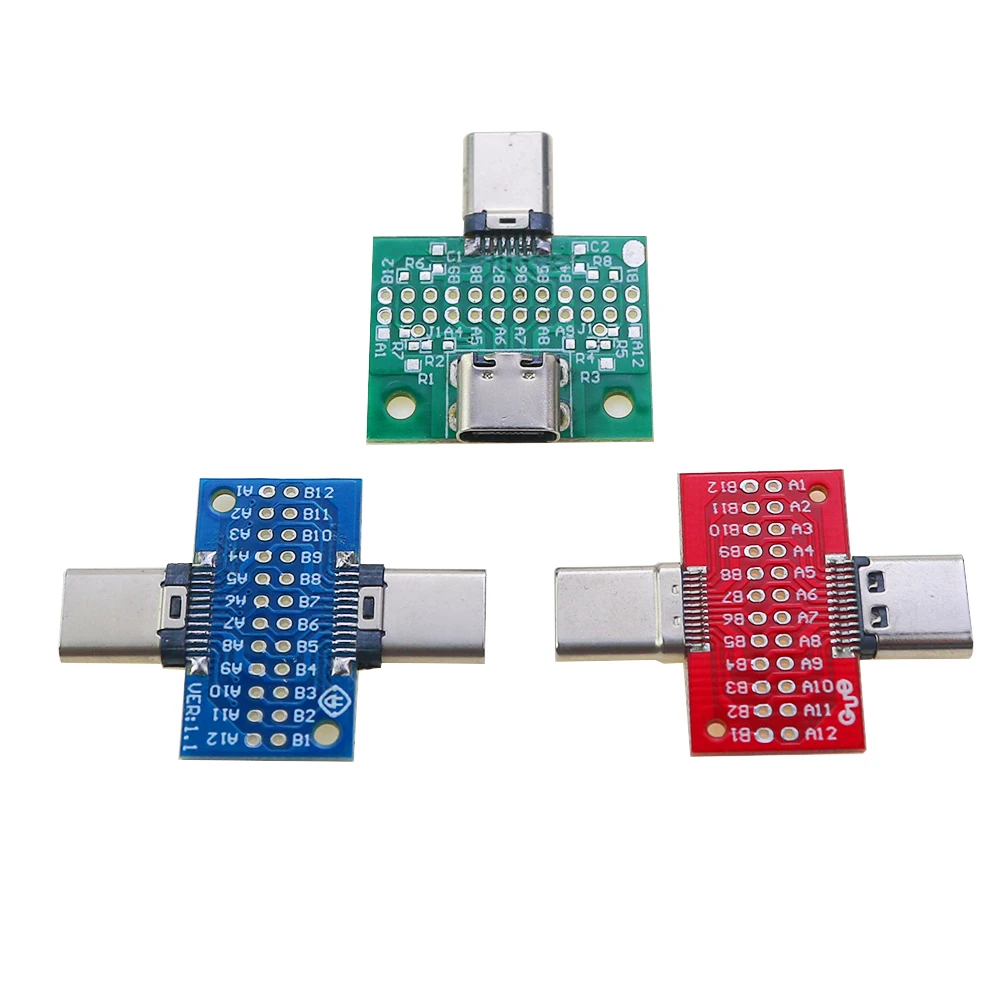 1pcs-Type-C-Male-Female-to-Male-Female-USB-3-1-Test-PCB-Board-Adapter ...