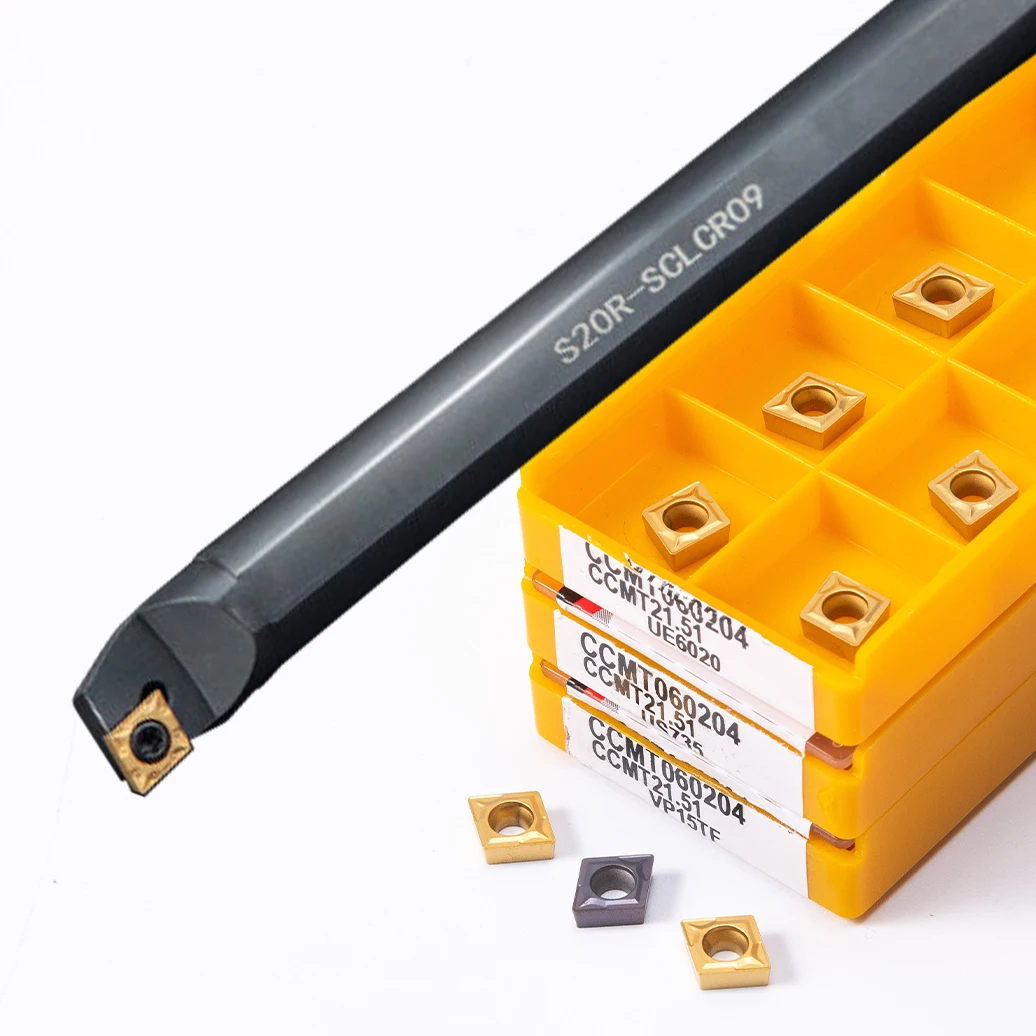 Lathe Tool Insert Ccmt060204 | Turning Tools S07k Sclcr06 | Tools Lathe ...