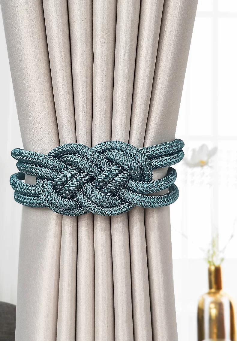 Innovative Chinese knot curtain tiebacks with magnetic buckle for ...