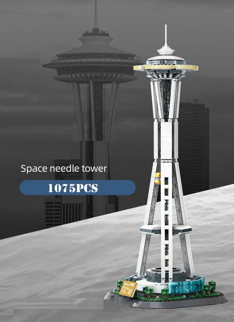 Model-City-Architecture-The-Space-Needle-Seattle-s-Symbol-Street-View ...