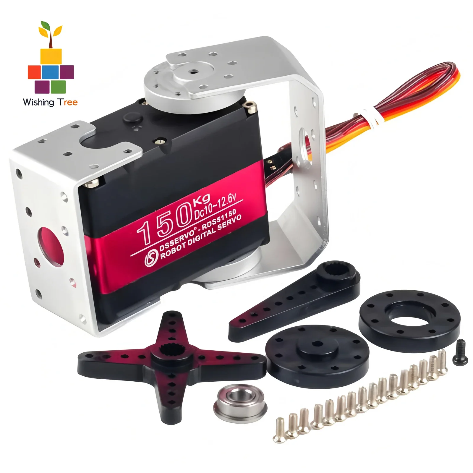 RDS51150 150Kg Metal Gear Digital Servo 12V High Torque IP66 Waterproof ...