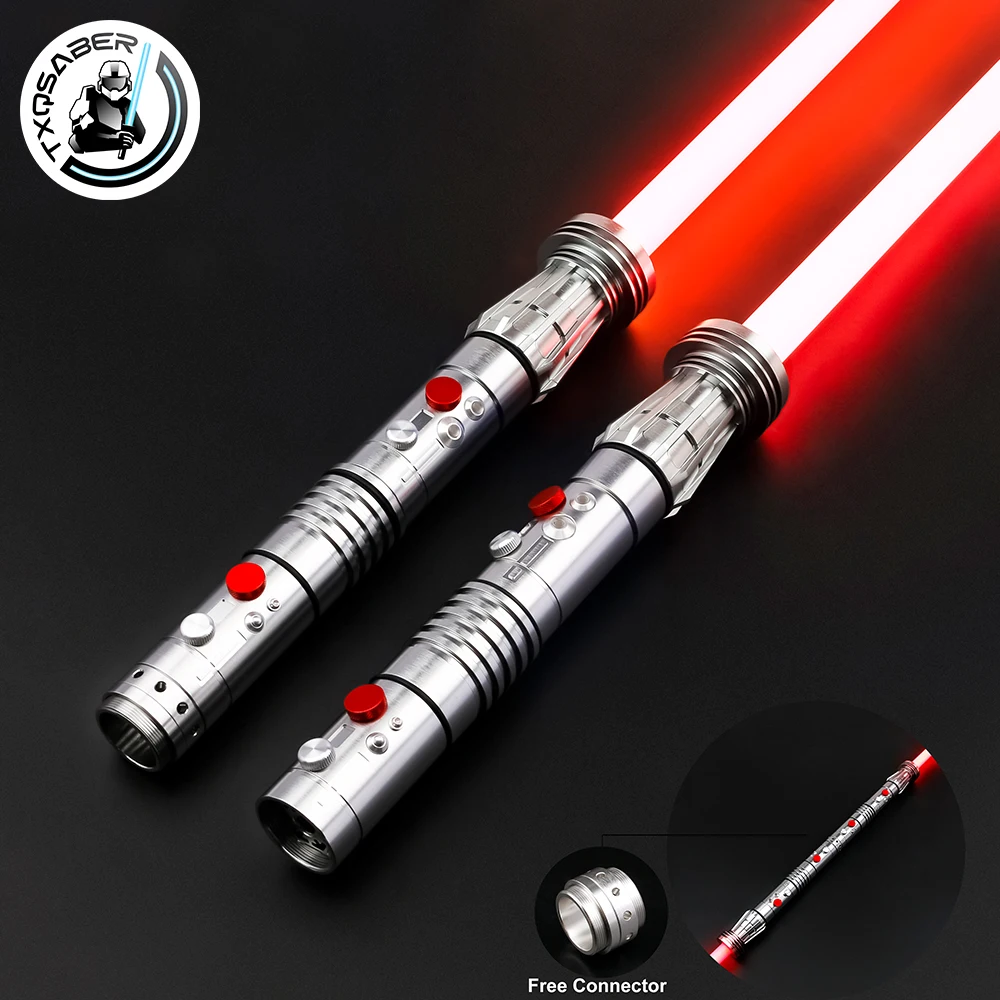 TXQSABER-Neo-Pixel-Lightsaber-2PCS-Double-Blade-Smooth-Swing-RGB-Laser ...