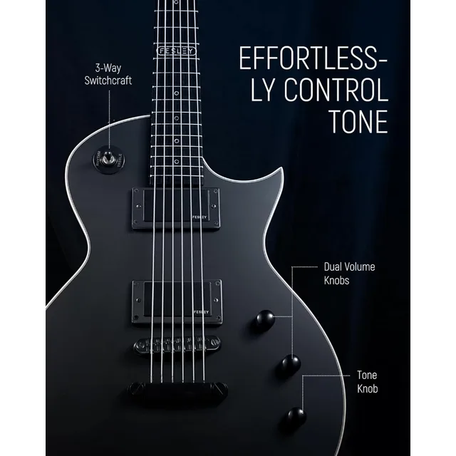 Fesley Guitars Amazon 39" LP Electric Guitar Kit, Poplar Body, Mahogany ...