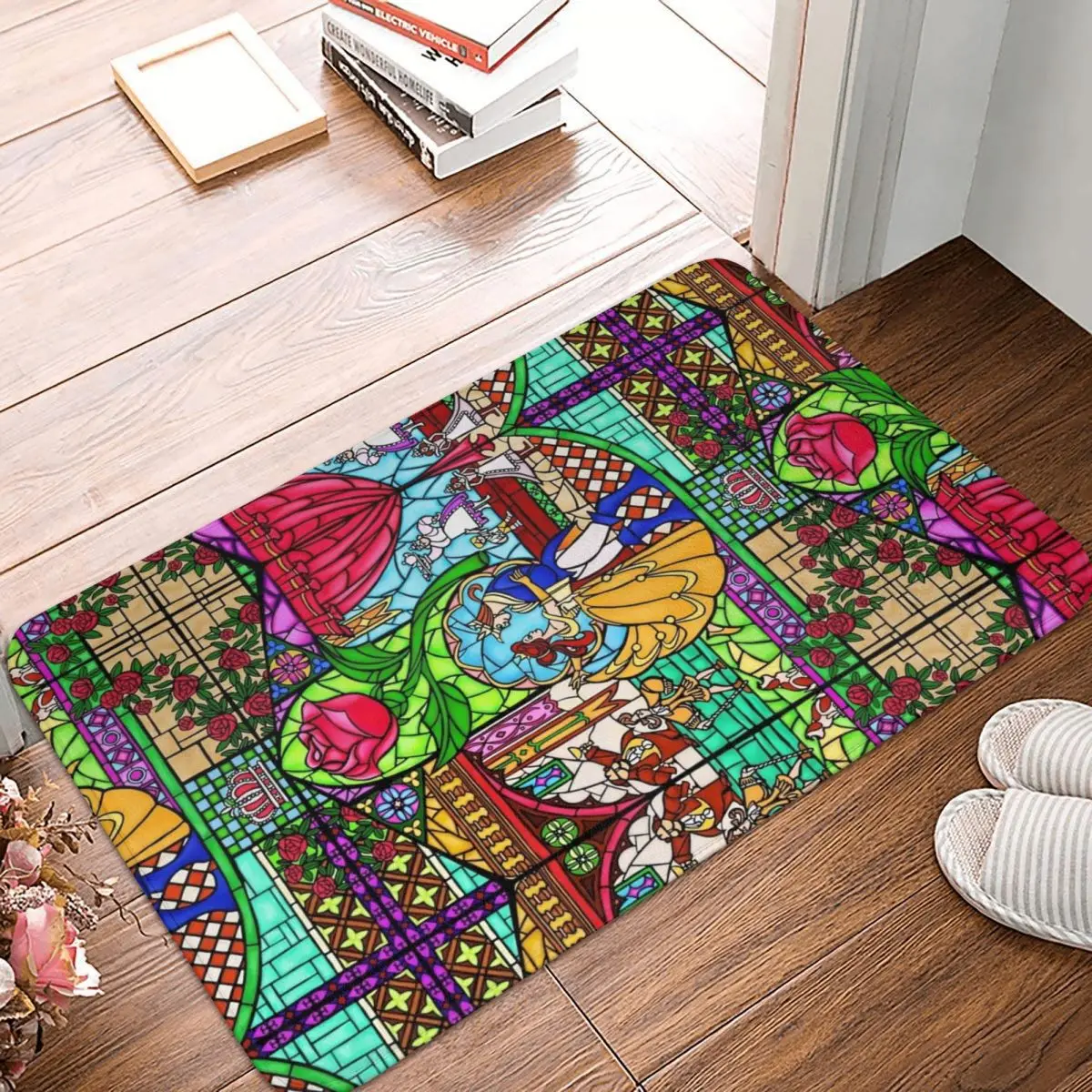 Patterns-Of-The-Stained-Glass-Window-Doormat-Rug-Carpet-Mat-Footpad ...