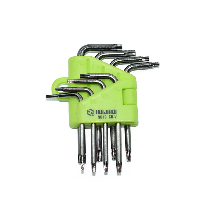 8 in 1 Hexagon Screwdriver Wrench Bit Set T5-T20 Wrench Tool Kit CR-V ...
