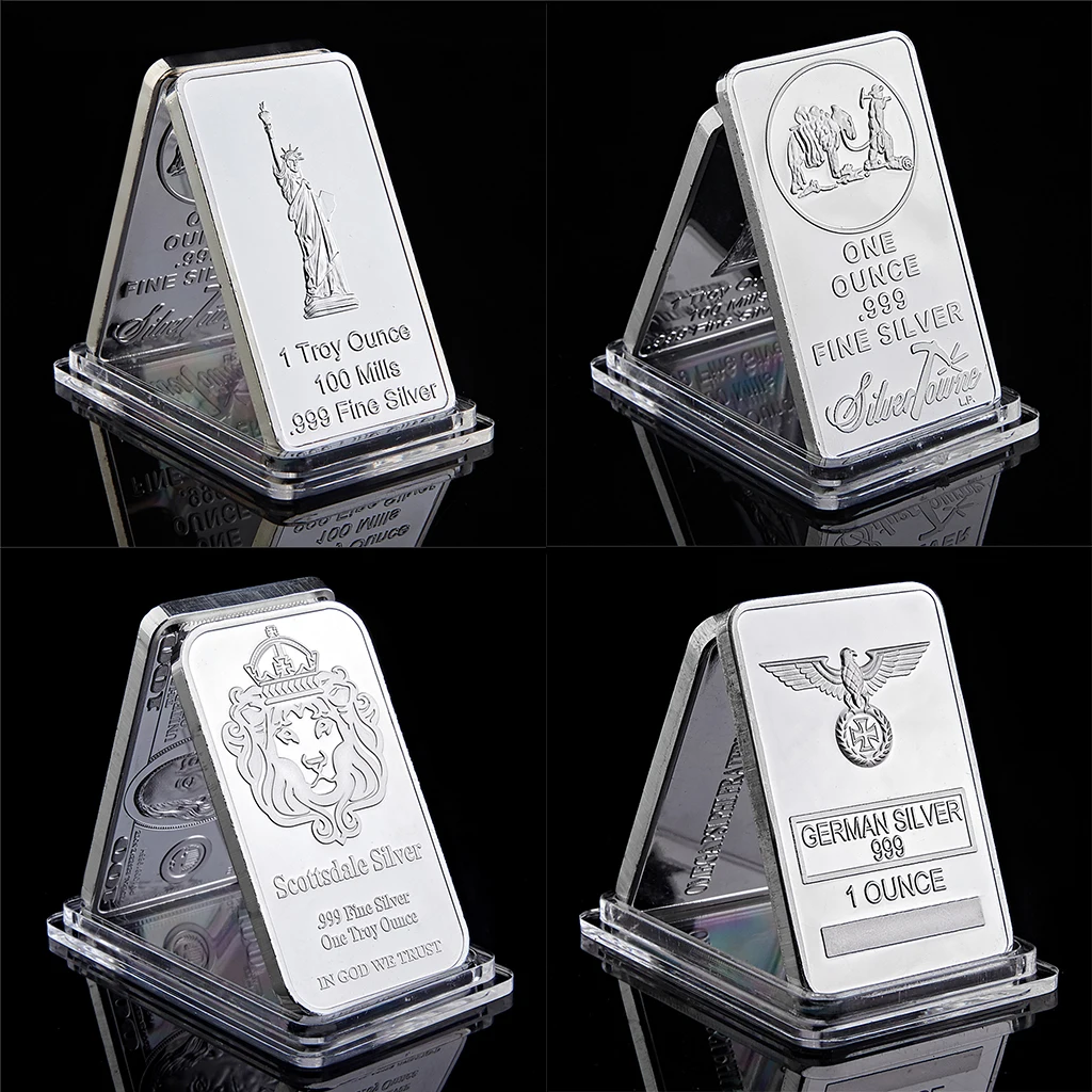 Silver-Bar-Bullion-Commemorative-Rectangular-Coin-Statue-of-Liberty ...