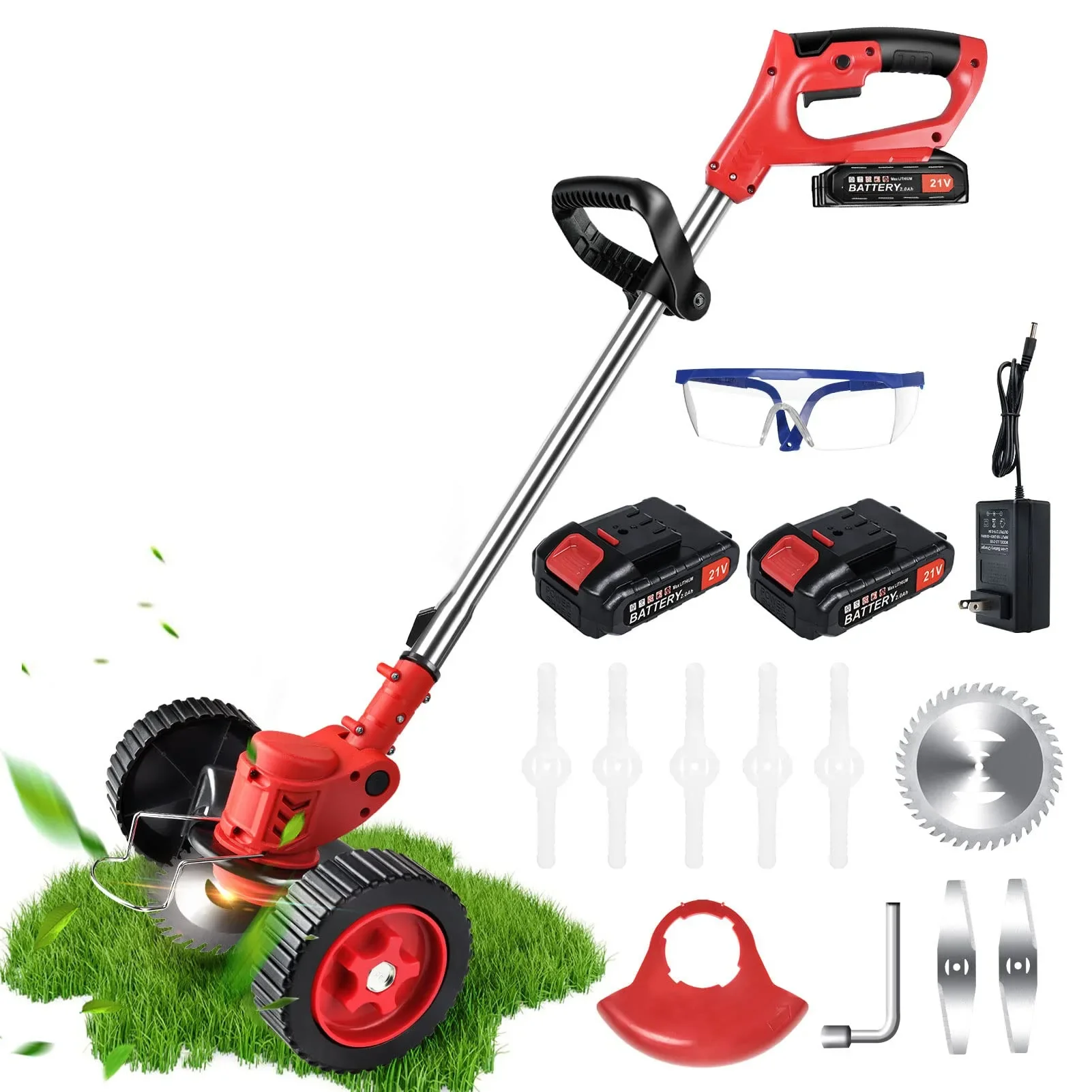 Cordless-Electric-Lawn-Mower-Handheld-Lithium-Battery-Grass-Trimmer ...