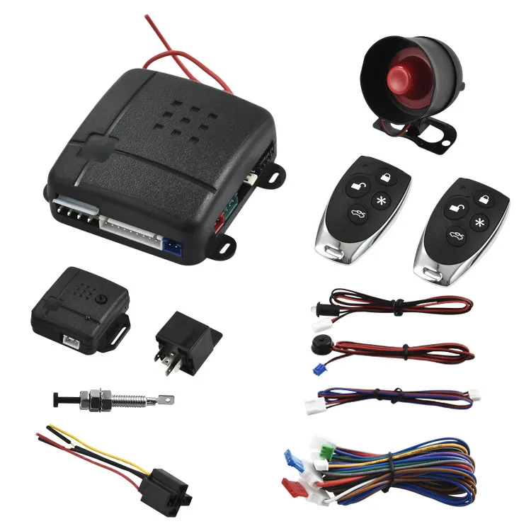 One Way Car Alarm Security System With Shock Sensor and Anti-Hijacking ...
