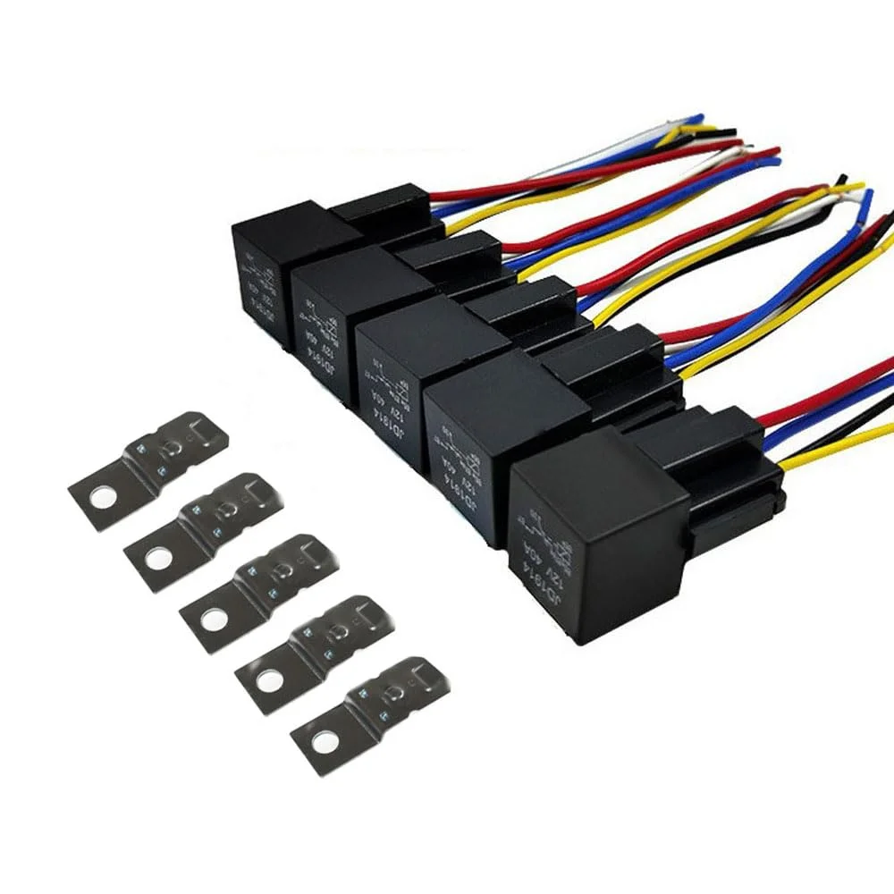12V-24V-4pin-5pin-4P-5P-Waterproof-Automotive-Relay-40A-Car-Relay-With ...