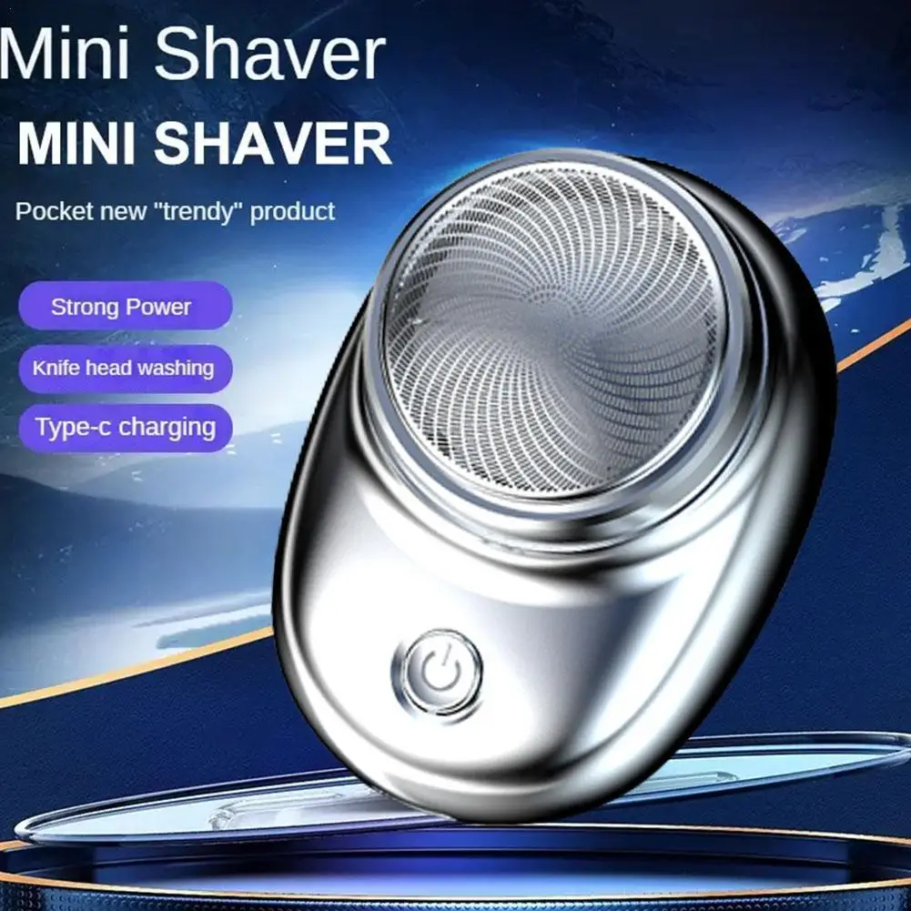 Mini-Shaver-el-trico-port-til-para-homens-aparador-de-barba-l-mina-lav ...