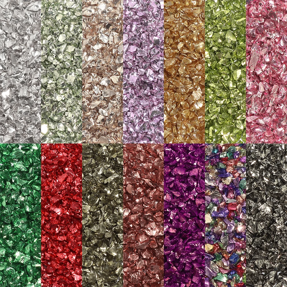 10g Epoxy Resin Glass Metal Crushed Stone Filler DIY Nail Art ...