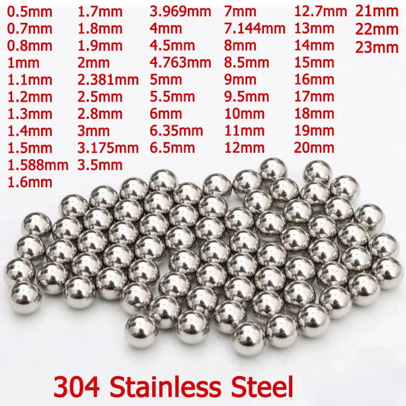 304-Stainless-Steel-Balls-Solid-Smooth-Bearing-Steel-Ball-Spherical ...