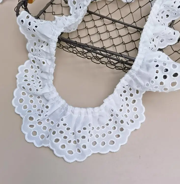 1-Meter-Ruffle-Pure-White-Cotton-Lace-Cloth-Embroidery-Lace-Fabrics ...