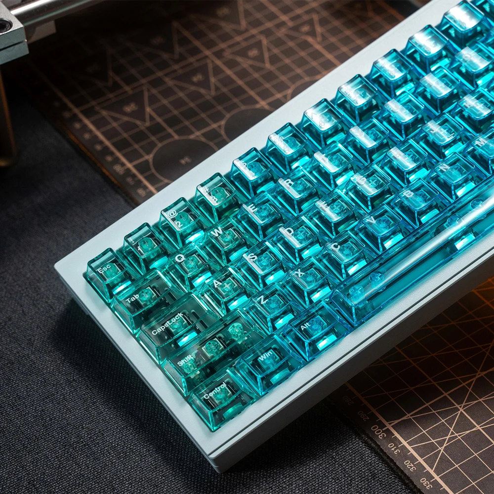 PC-Transparent-Keycaps-Gradient-Blue-156-Keys-Cherry-Profile-UV-pad ...