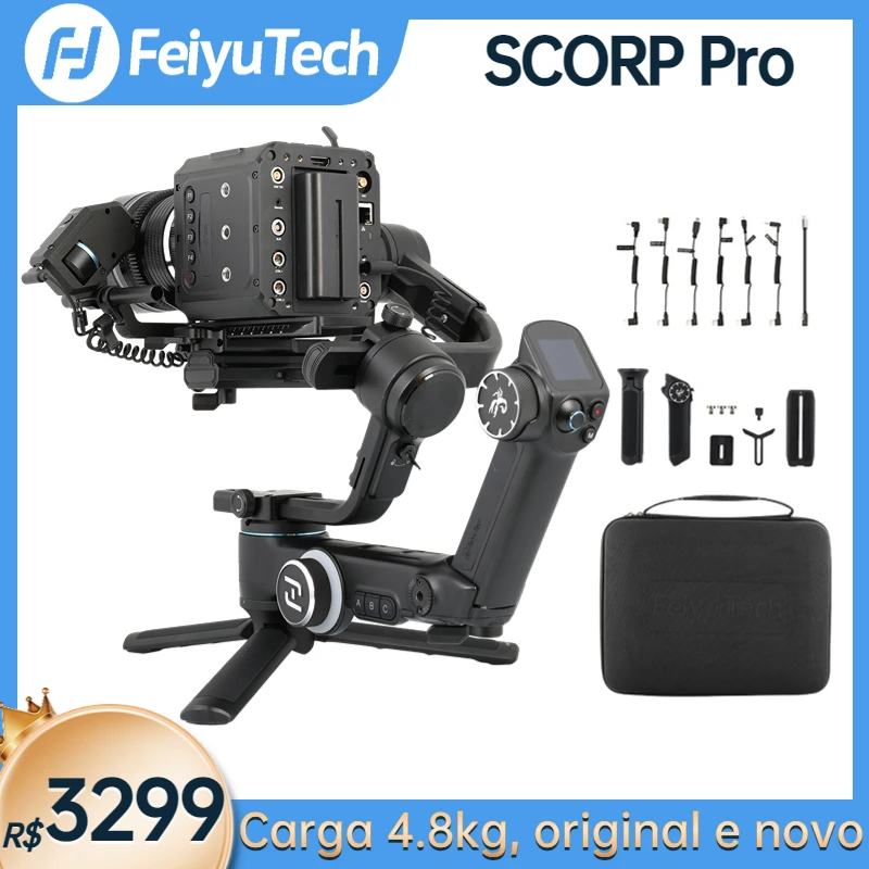FeiyuTech oficial Feiyu SCORP Pro 3-Axis Gimbal Stabilizer para DSLR Mirrorless Profession ...