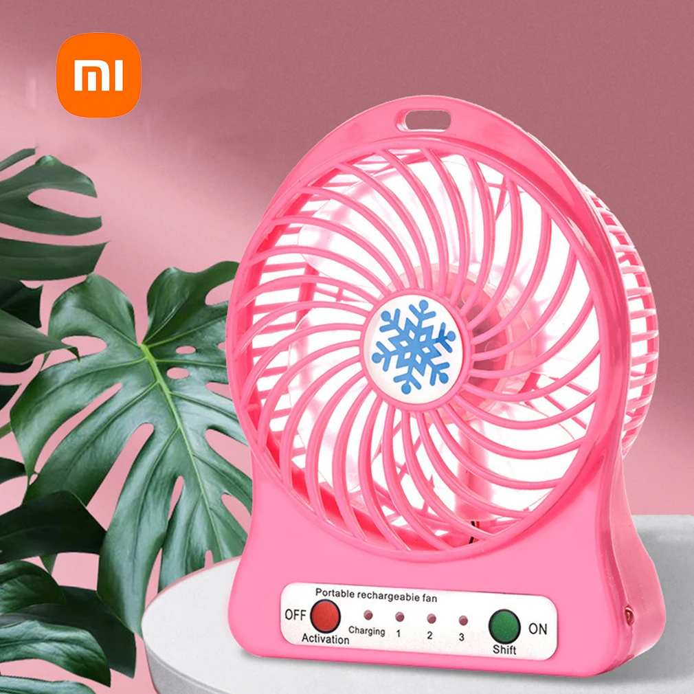 2022-Xiaomi-New-Portable-Mini-Fan-Air-Cooler-USB-Charging-Desktop-Fans ...