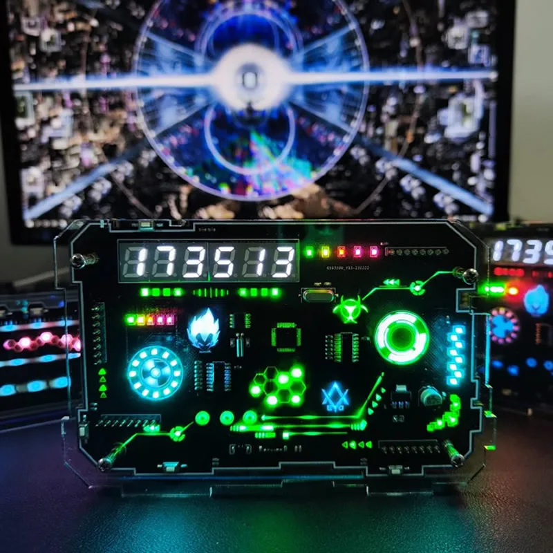 Doomsday-Luz-Rel-gio-Luz-Ambiente-RGB-Gaming-Rel-gio-Polui-o-Luminosa ...