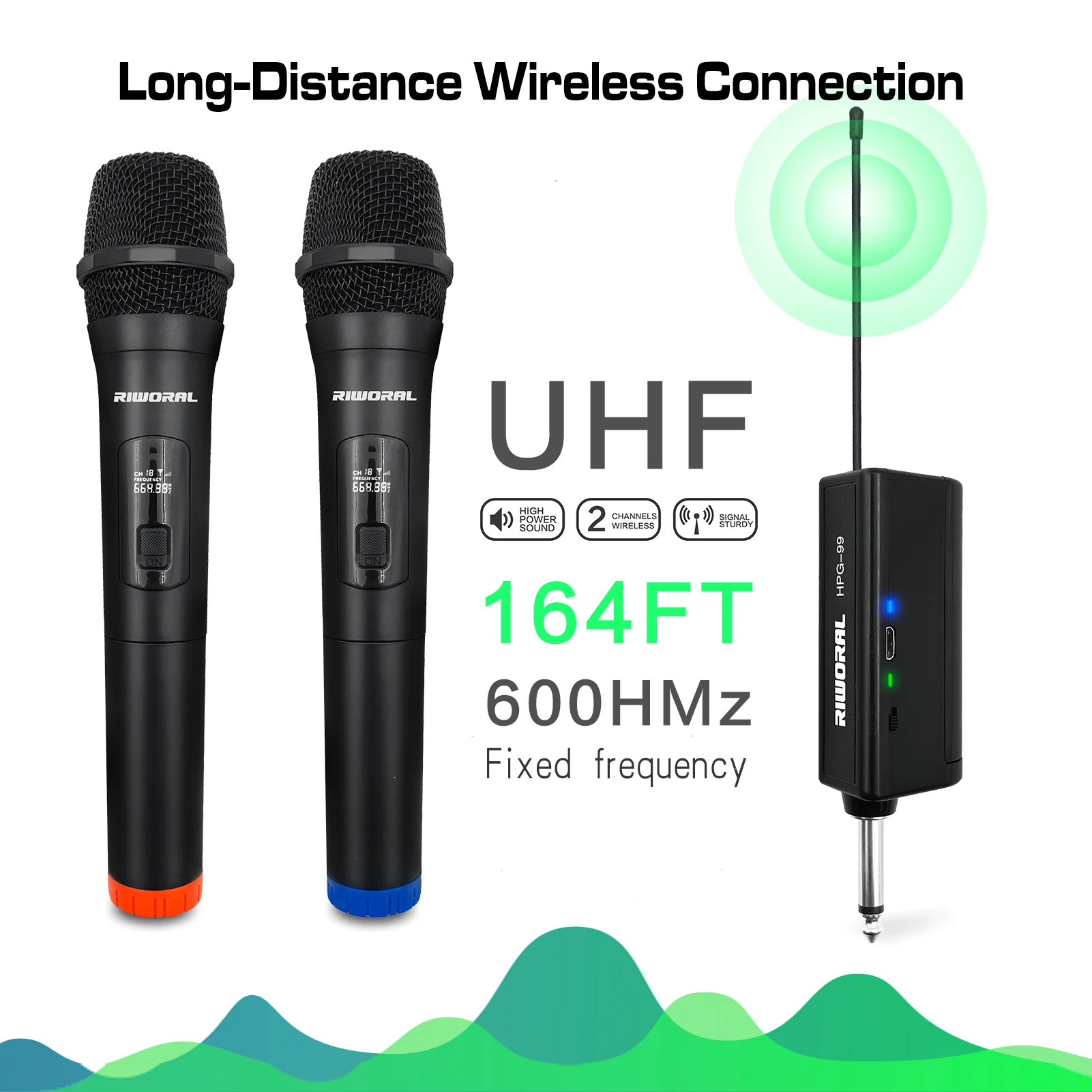 RIWORAL-HPG-88-HPG-99-Professional-wireless-microphone-UHF-fixed ...