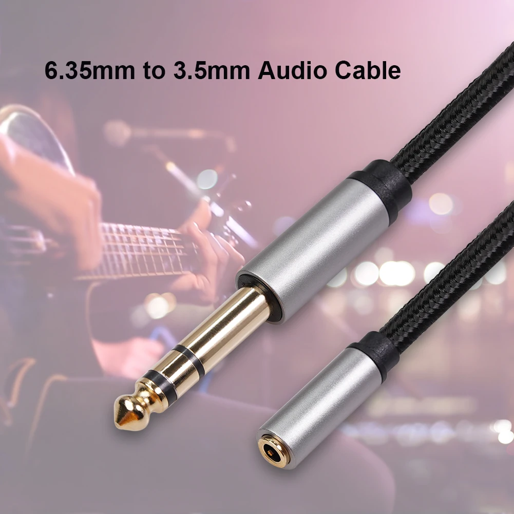 Headphone Player PC Extender Aux Cable 6.35mm Male to 3.5mm Female ...