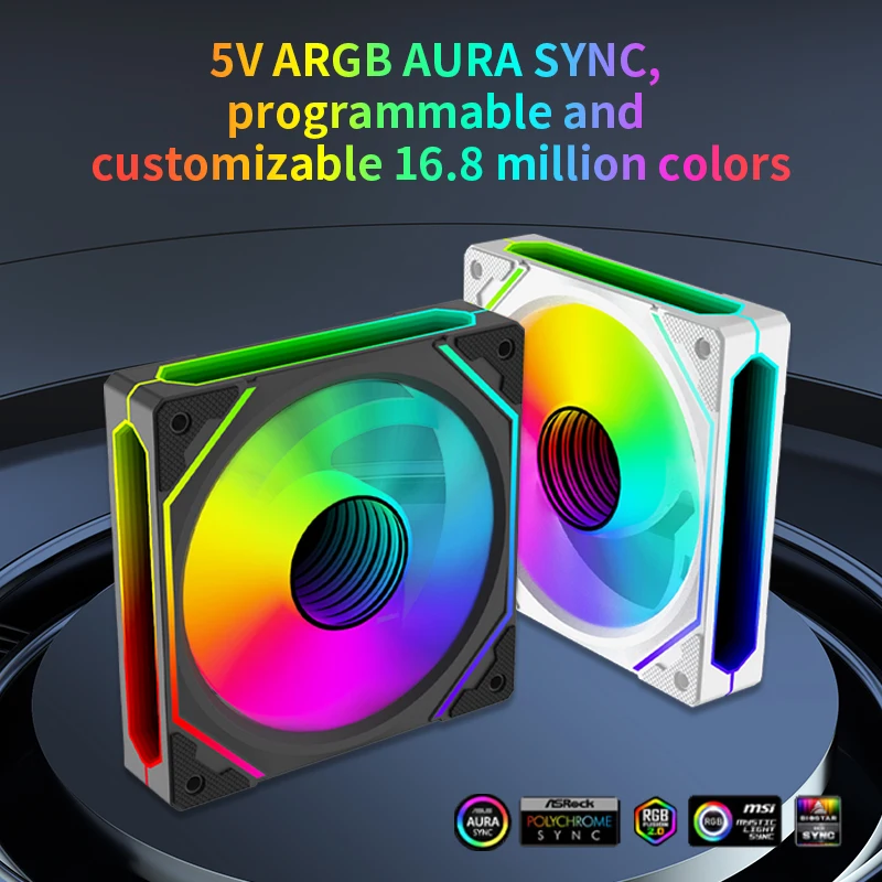 LOVING-COOL-Argb-PC-Fan-Ventoinha-120mm-Computer-Case-Fan-Kit-Water ...
